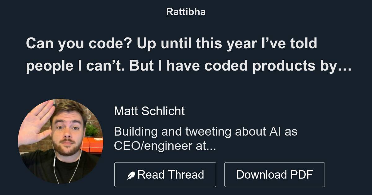 Can you code? - المسلسل من Matt Schlicht @MattPRD - رتبها