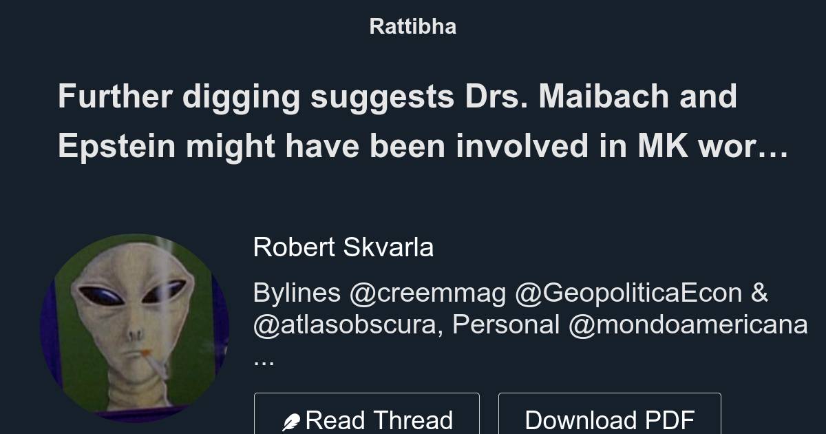 Further digging suggests Drs. Maibach and Epstein might have been ...