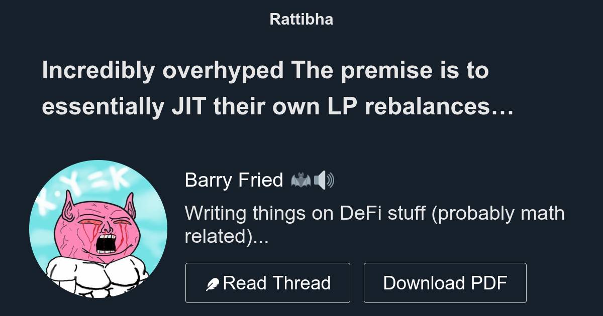 Incredibly overhyped The premise is to essentially JIT their own LP ...