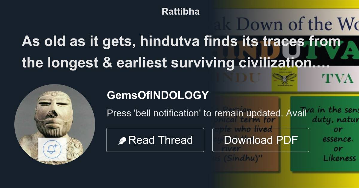 As old as it gets, hindutva finds its traces from the longest ...