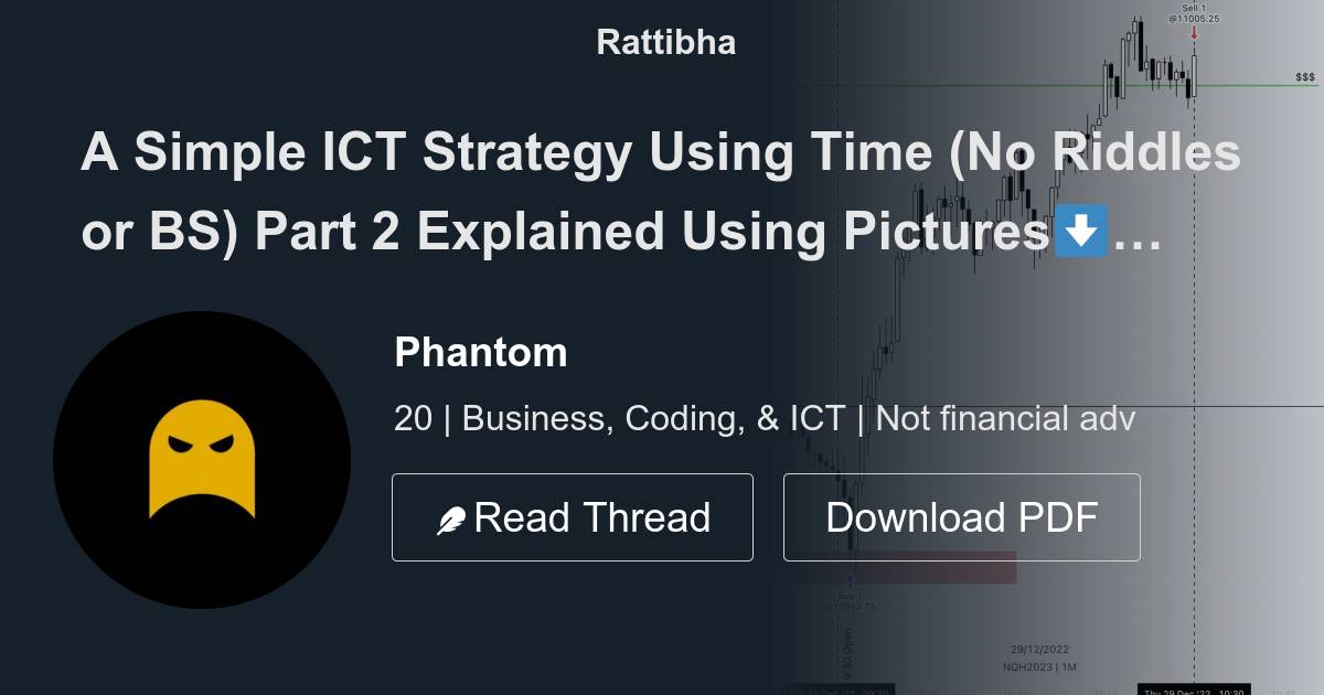 A Simple ICT Strategy Using Time (No Riddles or BS) Part 2 Explained ...