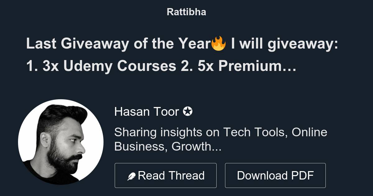 Last Giveaway Of The Year🔥 I Will Giveaway 1 3x Udemy Courses 2 5x Premium Javascript React