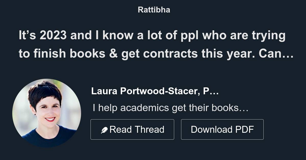 It’s 2023 and I know a lot of ppl who are trying to finish books & get ...