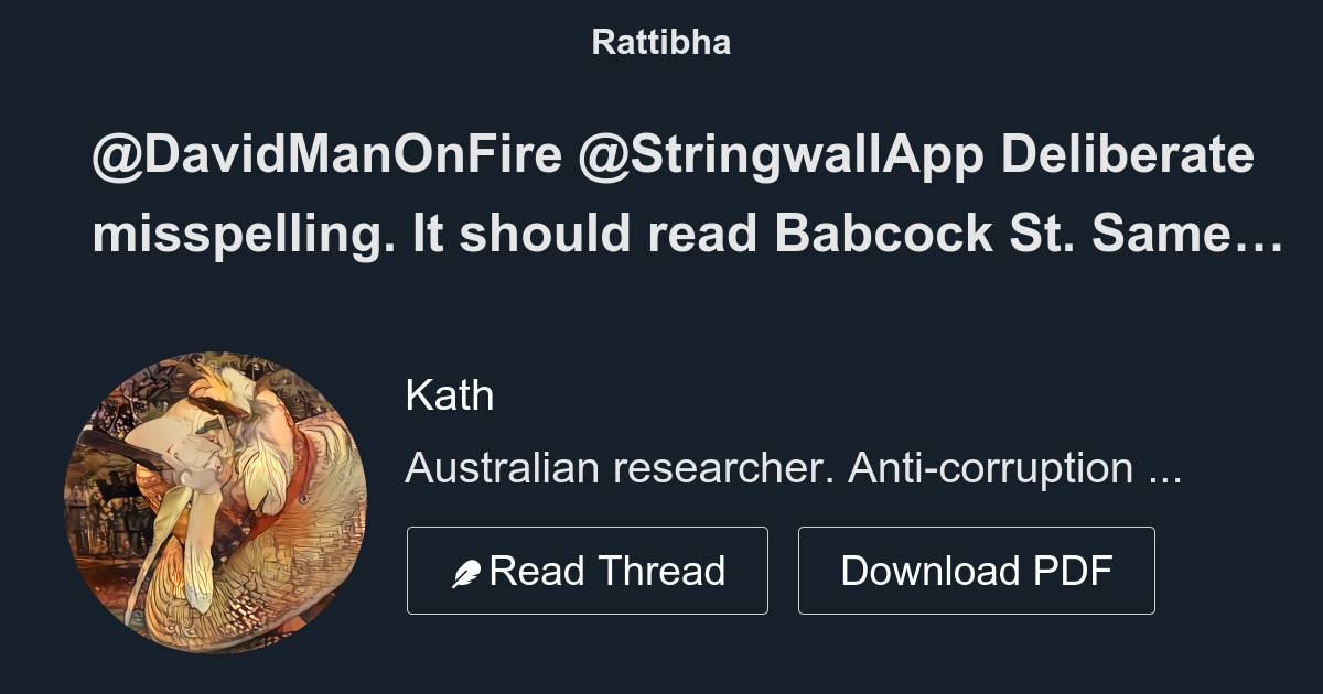 @DavidManOnFire @StringwallApp Deliberate misspelling. It should read ...