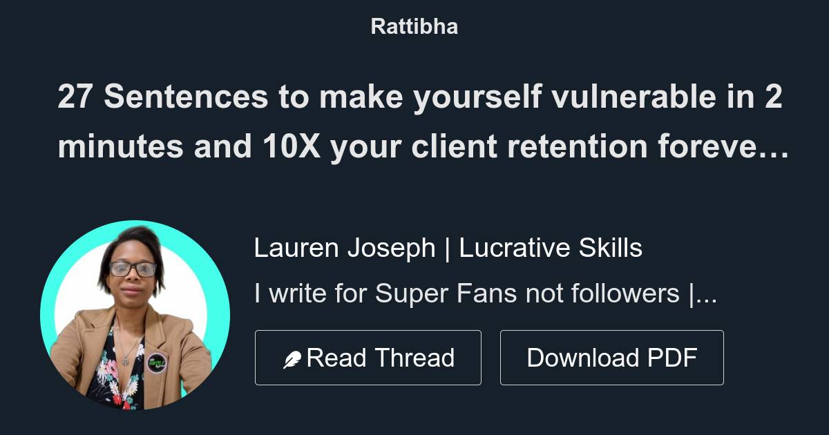 27 Sentences to make yourself vulnerable in 2 minutes and 10X your ...