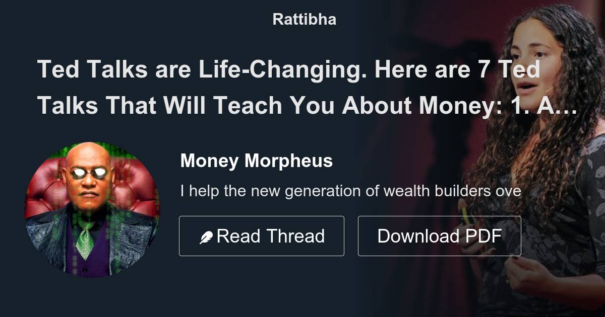 Ted Talks are Life-Changing. Here are 7 Ted Talks That Will Teach You ...