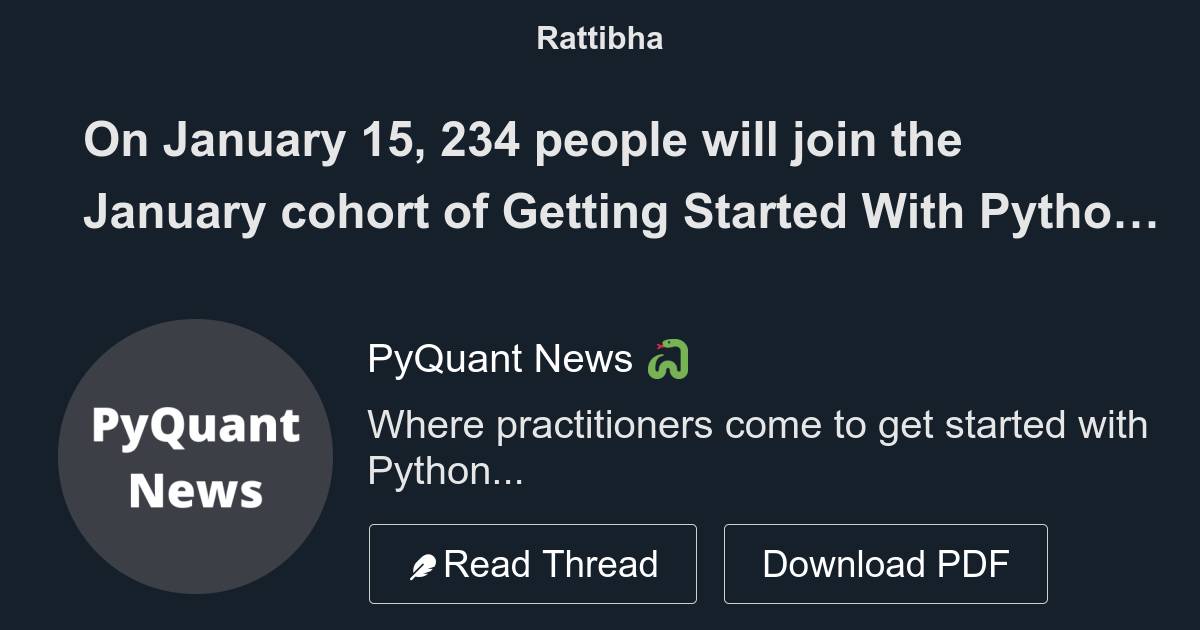 On January 15, 234 people will join the January cohort of Getting ...