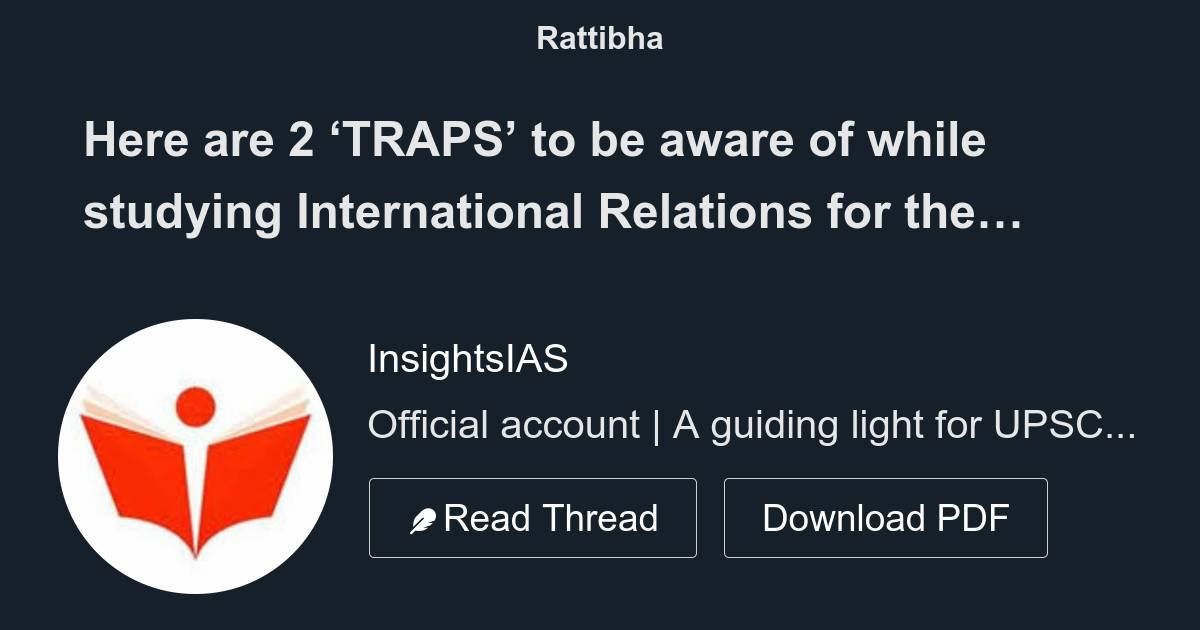 Here are 2 ‘TRAPS’ to be aware of while studying International ...
