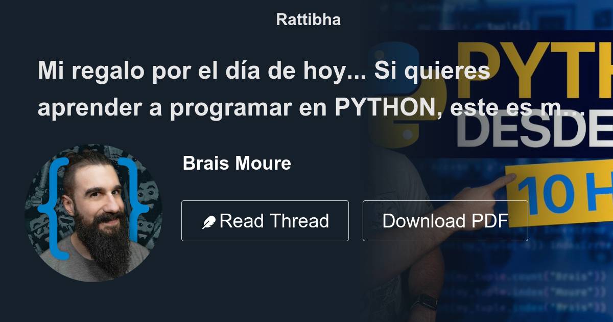 Mi regalo por el día de hoy... Si quieres aprender a programar en ...
