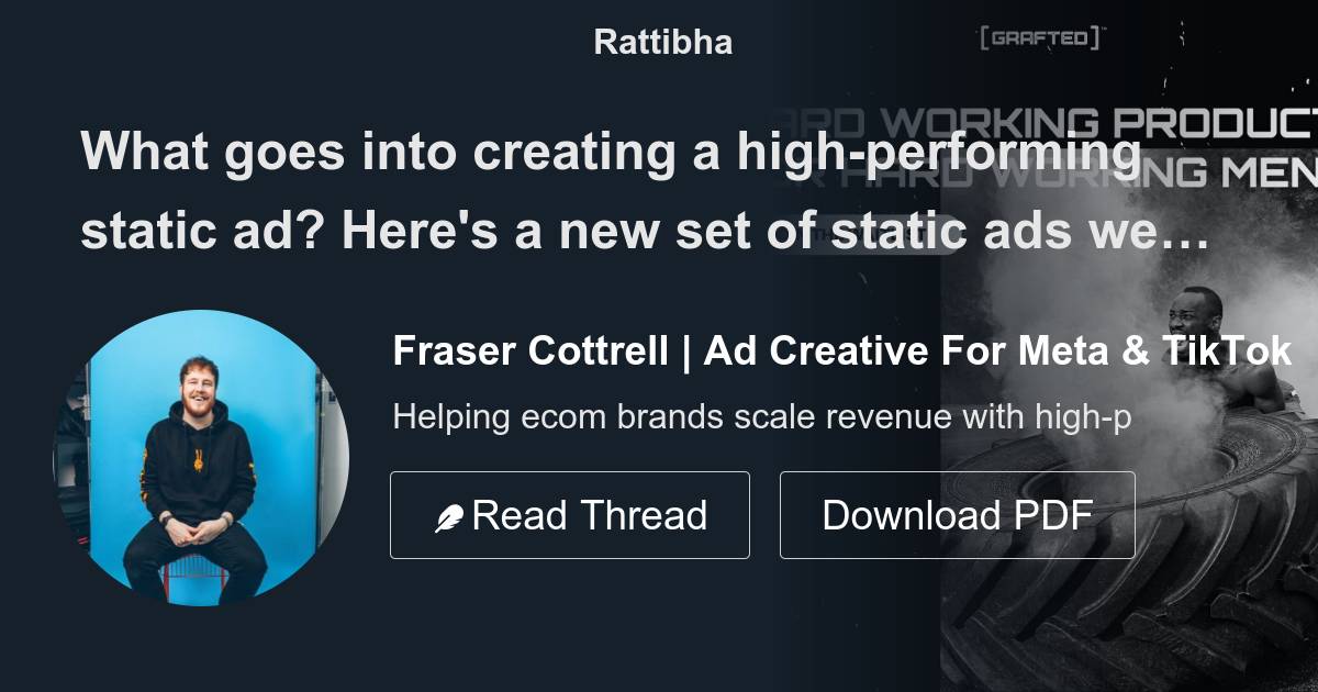 What goes into creating a high-performing static ad? Here's a new set ...