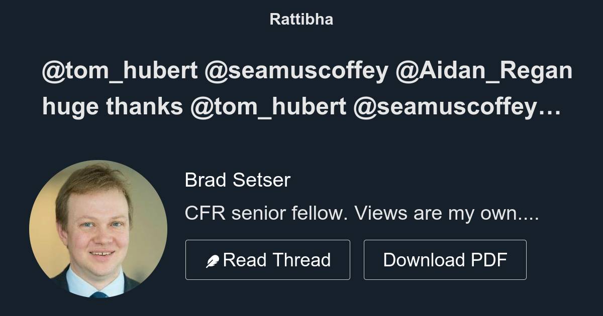 @tom_hubert @seamuscoffey @Aidan_Regan huge thanks - Thread from Brad ...