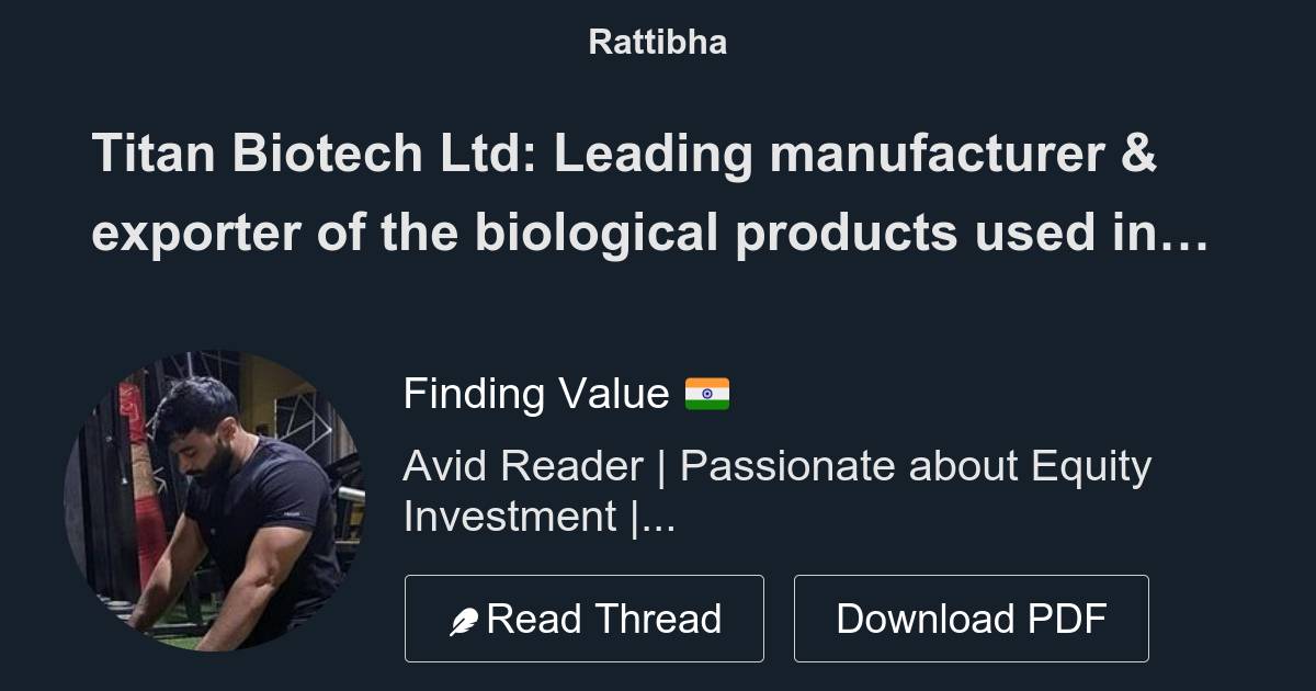 Titan Biotech Ltd: Leading manufacturer & exporter of the biological ...