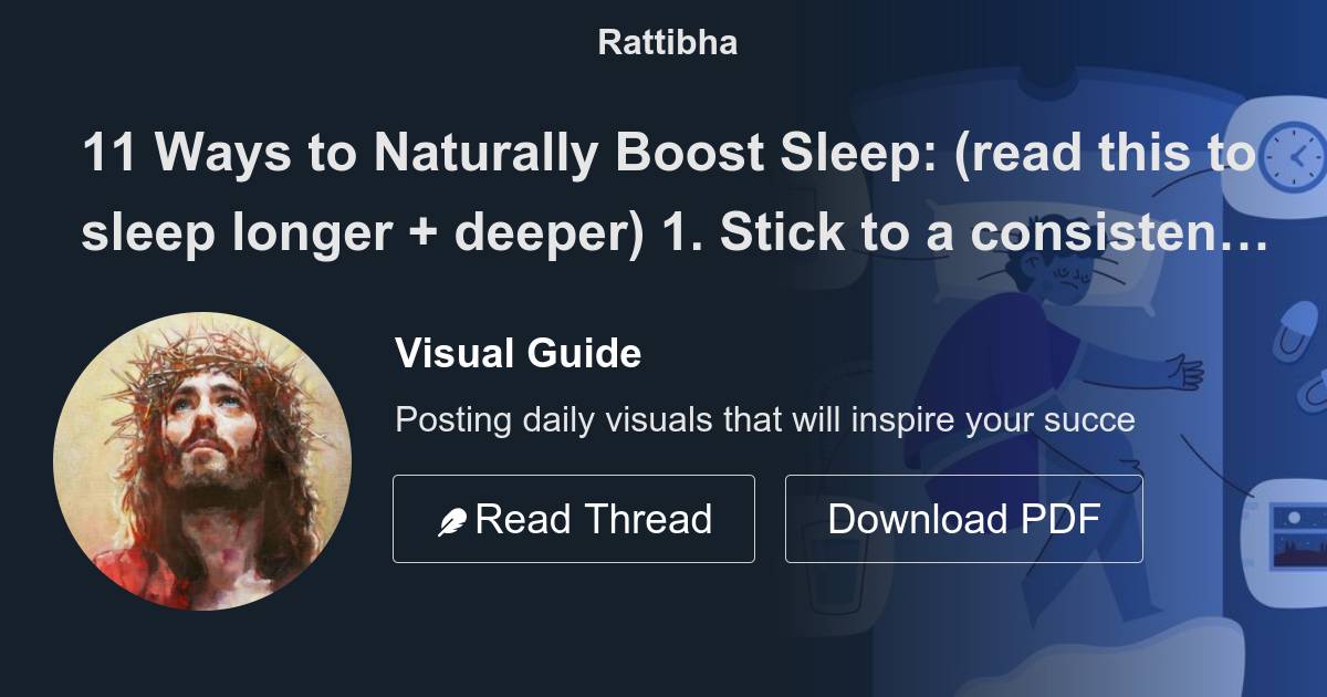 11 Ways to Naturally Boost Sleep: (read this to sleep longer + deeper ...