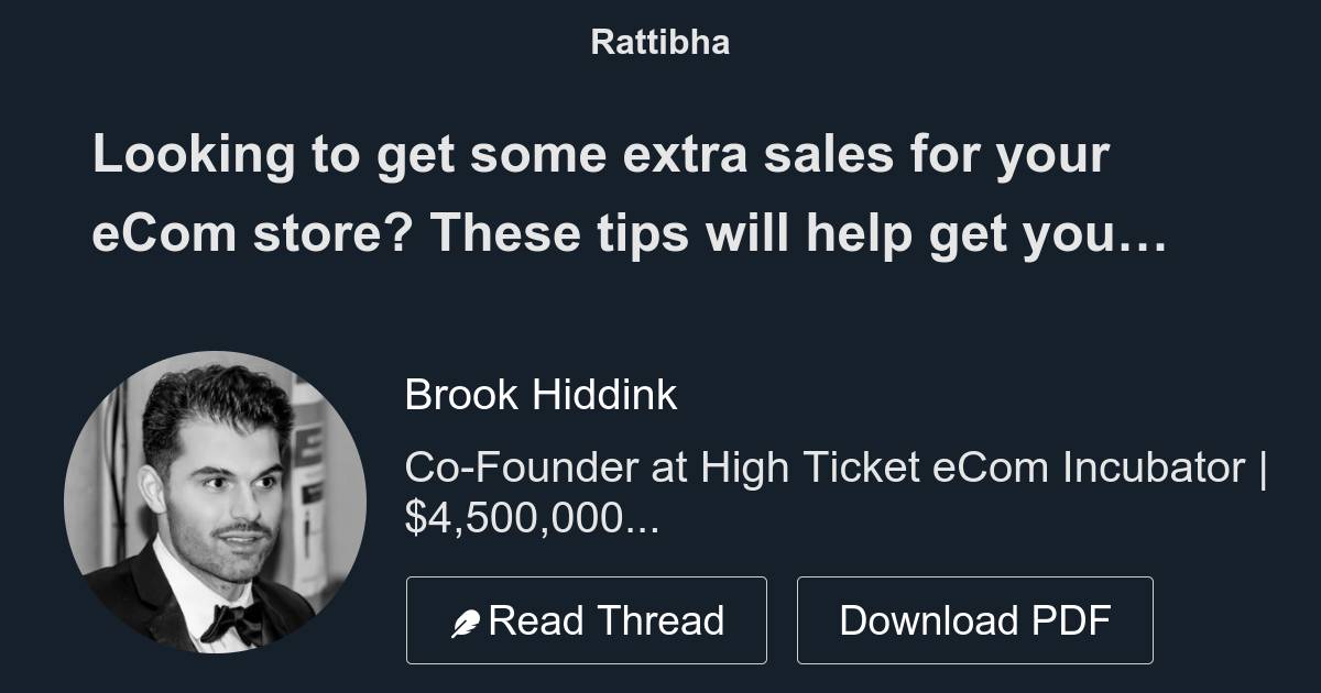 Looking to get some extra sales for your eCom store? These tips will ...