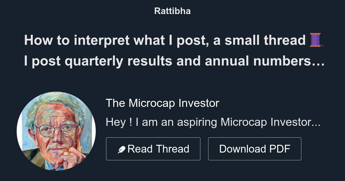 How to interpret what I post, a small thread 🧵 - Thread from Ayush ...