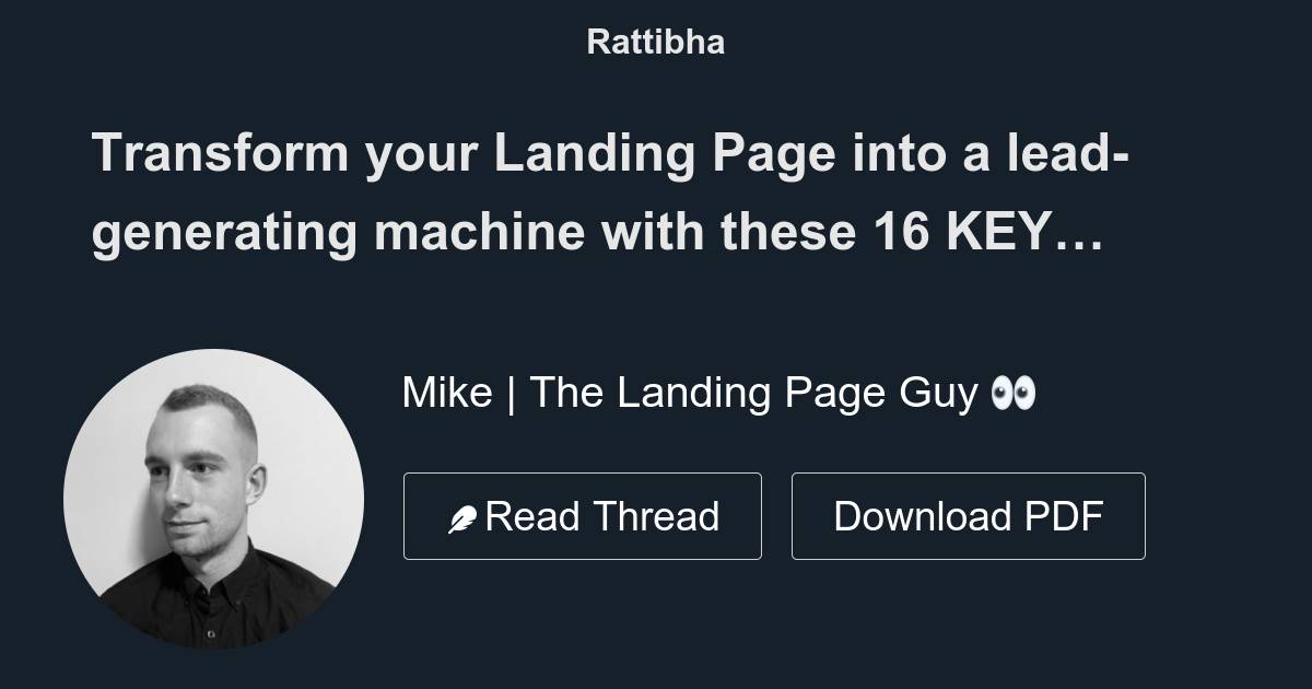 Transform your Landing Page into a lead-generating machine with these ...