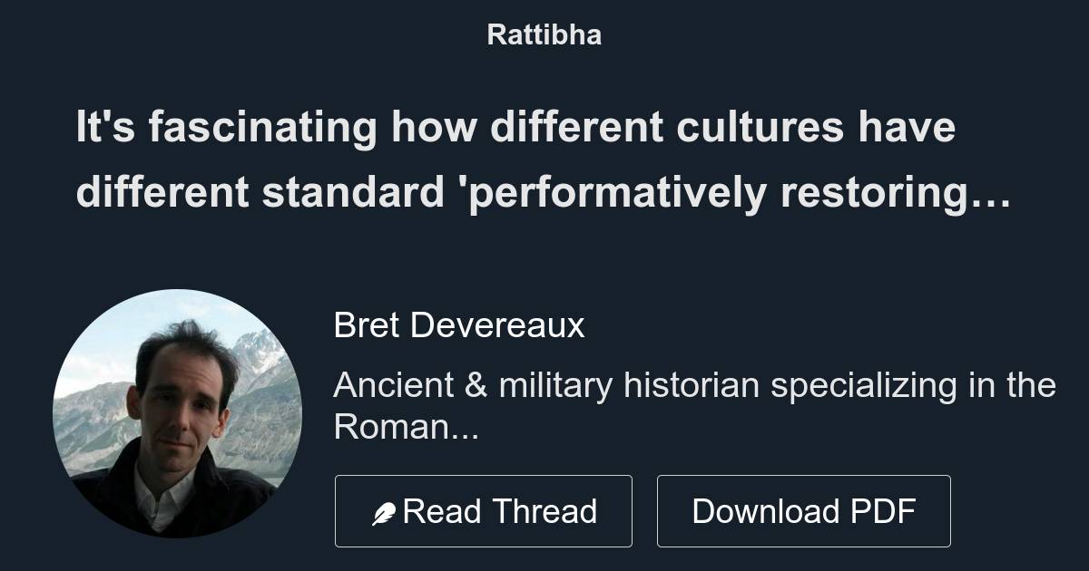 It's fascinating how different cultures have different standard ...