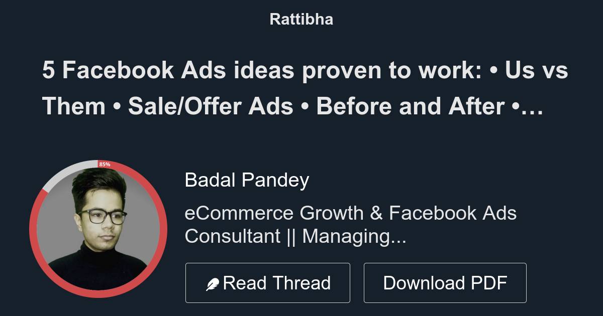 5 Facebook Ads ideas proven to work: • Us vs Them • Sale/Offer Ads ...