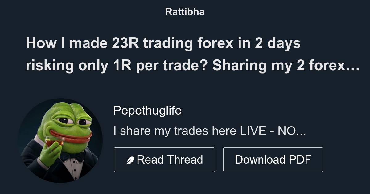How I made 23R trading forex in 2 days risking only 1R per trade ...