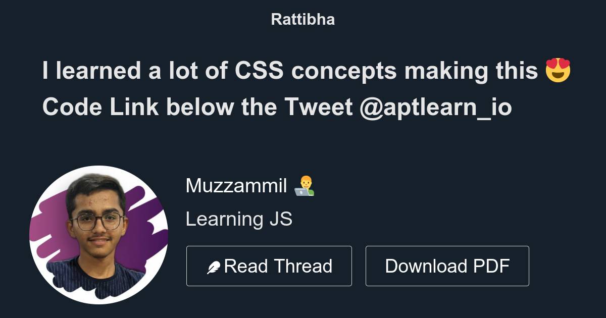 I learned a lot of CSS concepts making this 😍 Code Link below the Tweet - المسلسل من Muzzammil ...