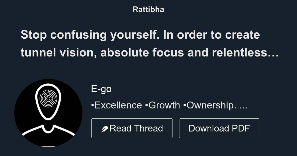 Stop confusing yourself. In order to create tunnel vision, absolute ...