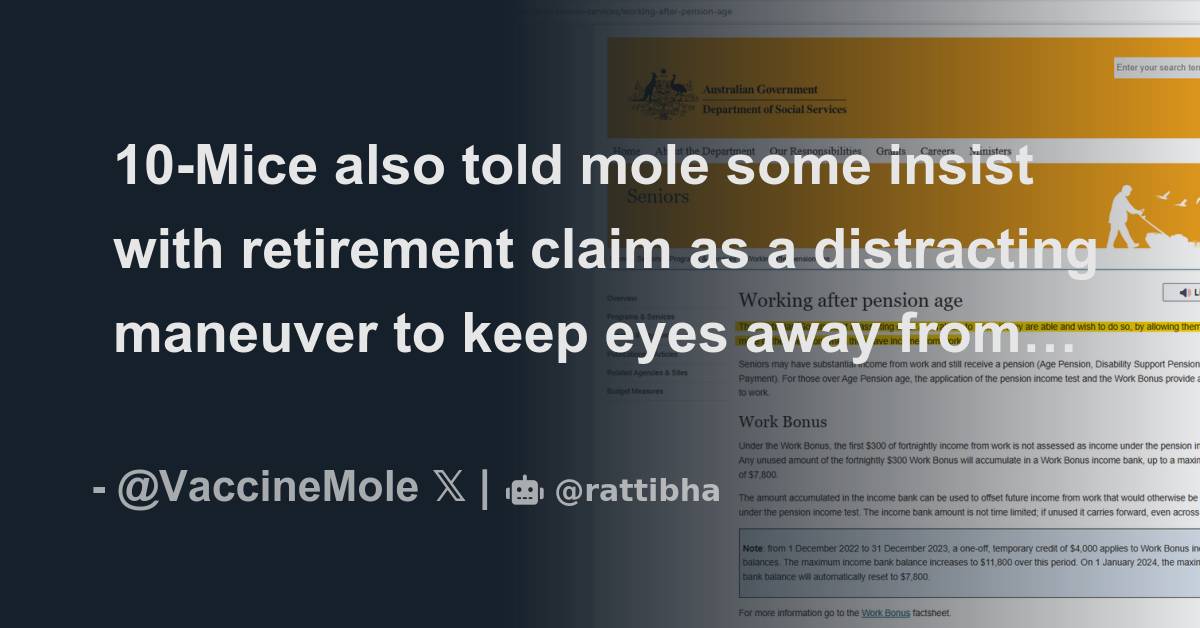 10-Mice also told mole some insist with retirement claim as a ...