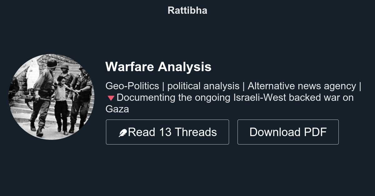 كاتب هذه السلسة: Warfare Analysis - رتبها