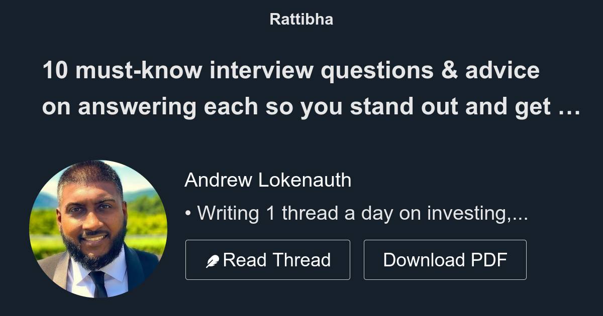 10 must-know interview questions & advice on answering each so you ...