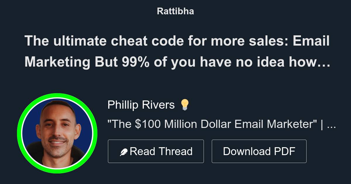 The ultimate cheat code for more sales: Email Marketing But 99% of you ...