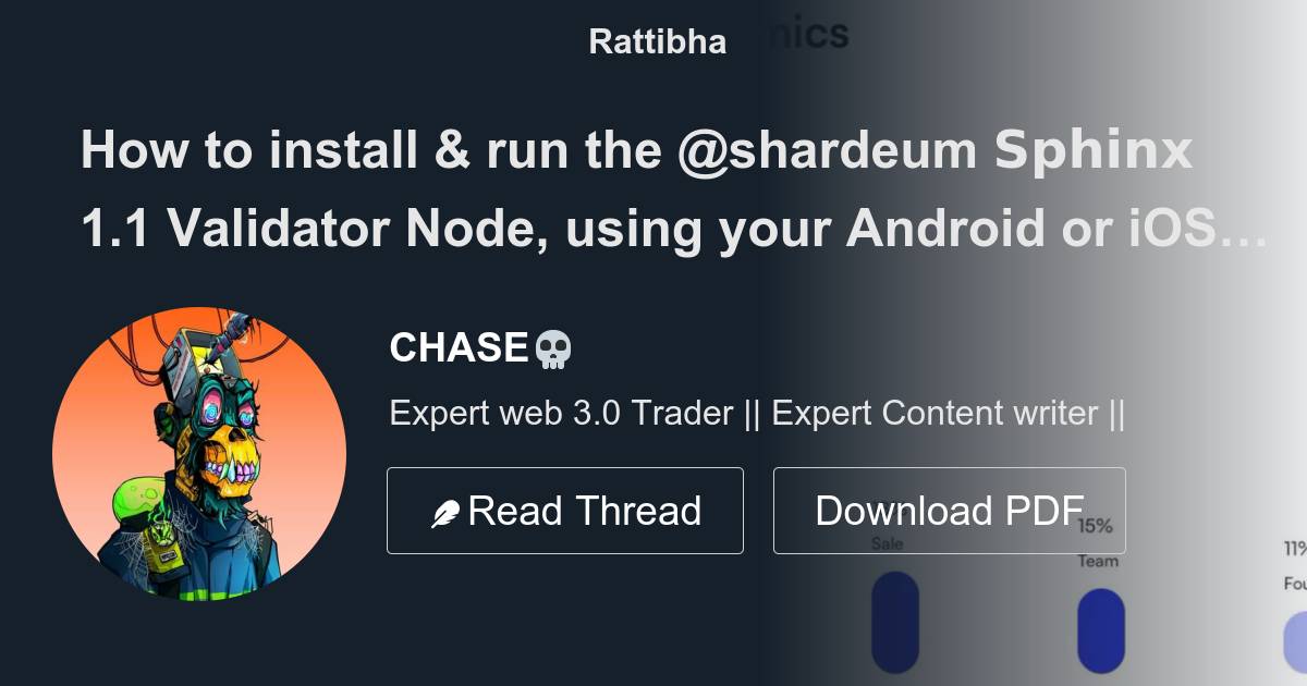 How to install & run the @shardeum 𝗦𝗽𝗵𝗶𝗻𝘅 1.1 Validator Node, using your Android or iOS devices ...