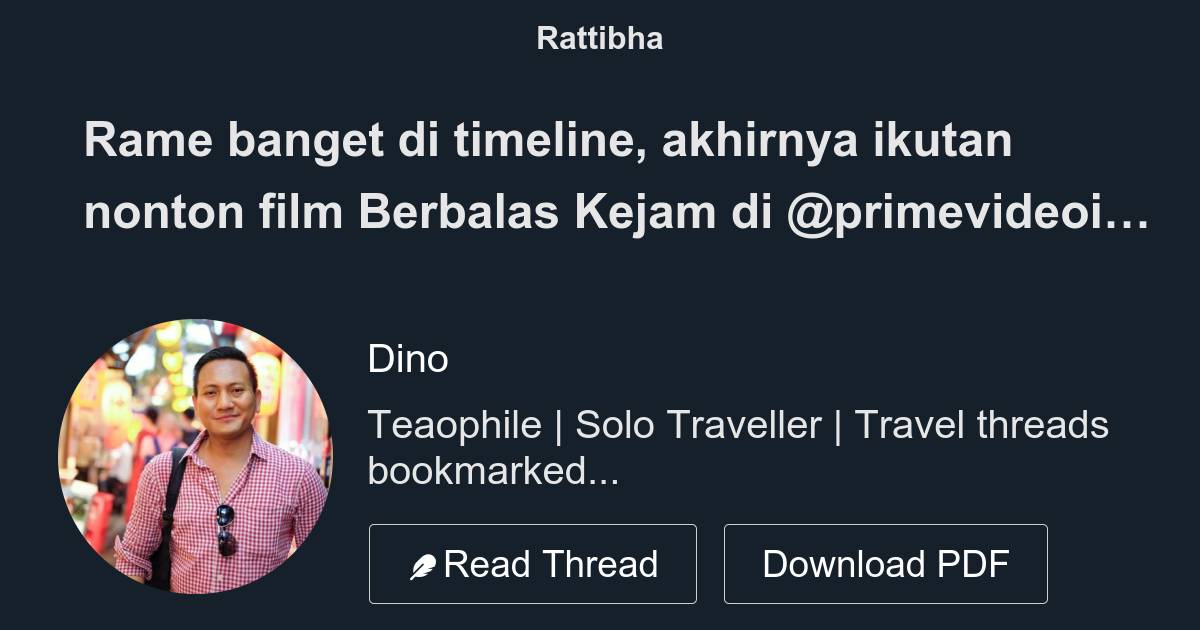 Rame banget di timeline, akhirnya ikutan nonton film Berbalas Kejam di ...