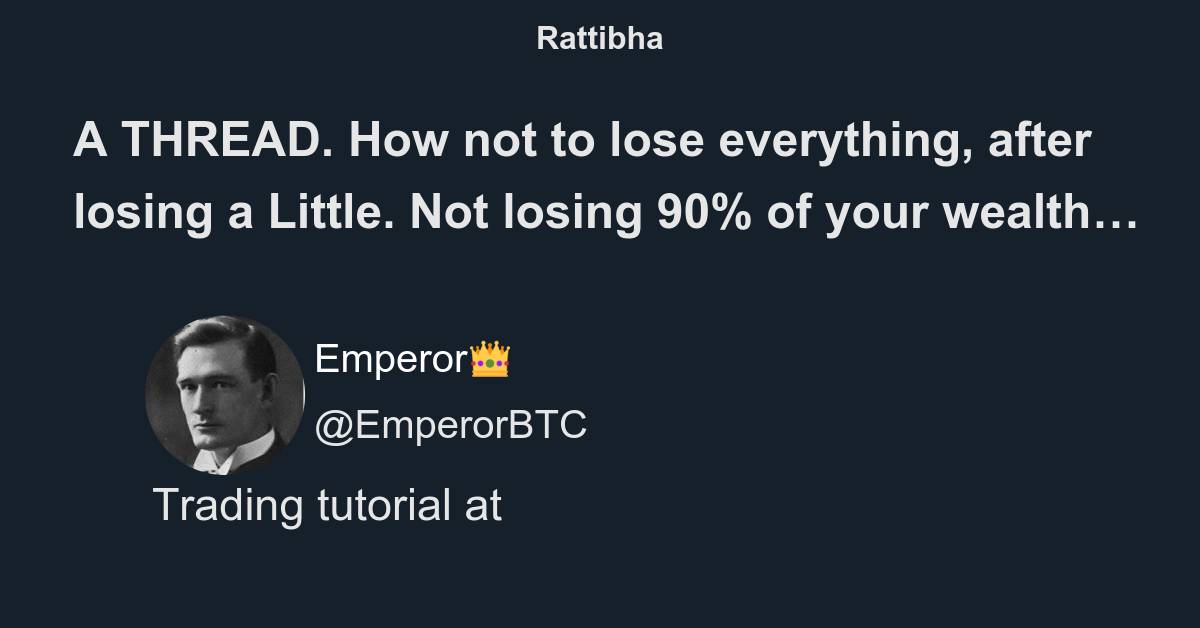 A THREAD. How not to lose everything, after losing a Little. Not losing ...