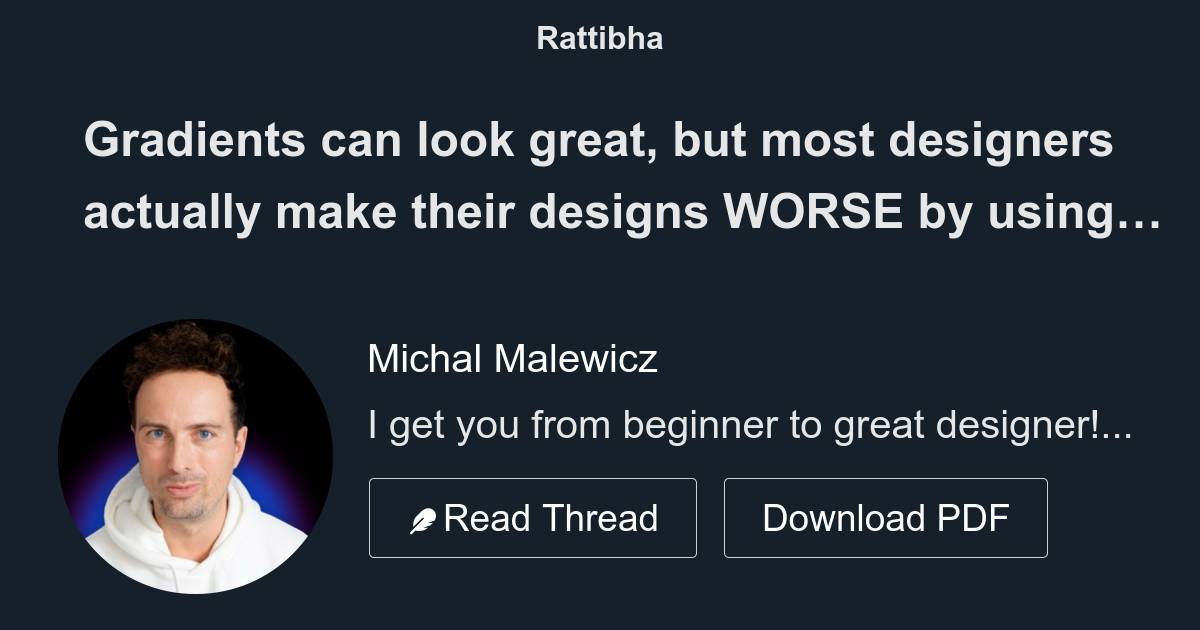Gradients can look great, but most designers actually make their ...