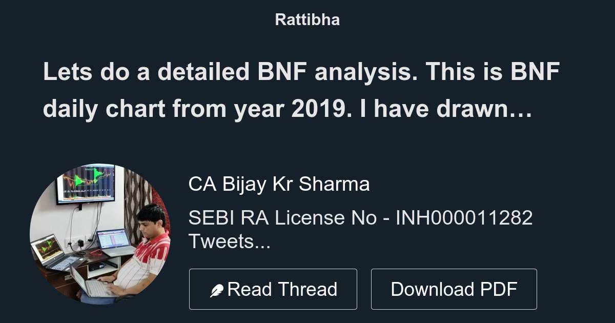 Lets do a detailed BNF analysis. This is BNF daily chart from year 2019 ...