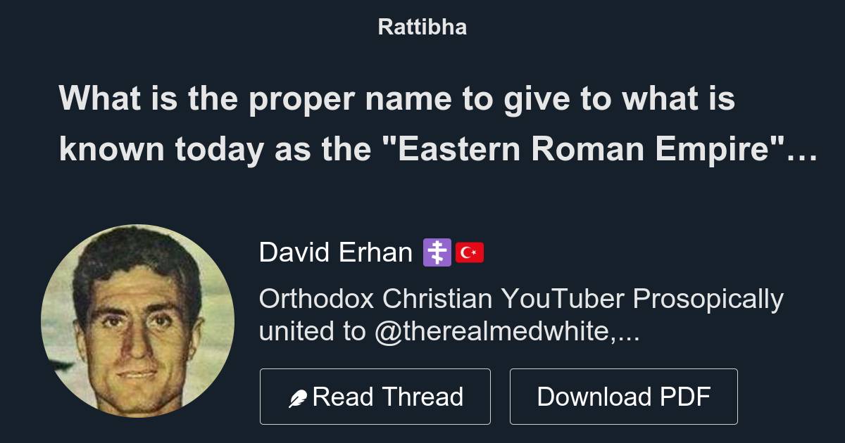 What is the proper name to give to what is known today as the "Eastern ...