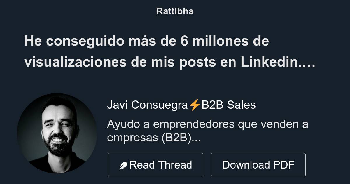 He conseguido más de 6 millones de visualizaciones de mis posts en Linkedin. Estas son mis 5 ...