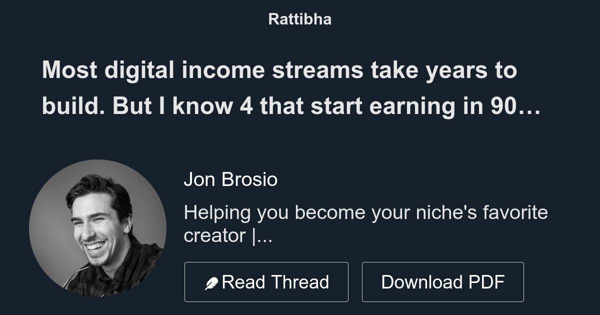 Most digital income streams take years to build. But I know 4 that ...