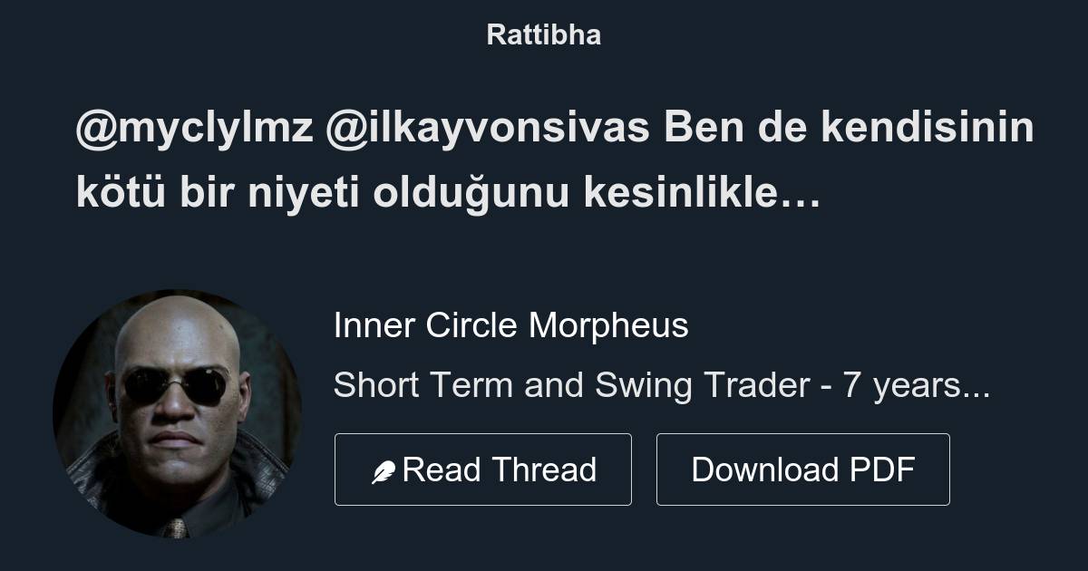 @myclylmz @ilkayvonsivas Ben de kendisinin kötü bir niyeti olduğunu kesinlikle sanmıyorum ve ...