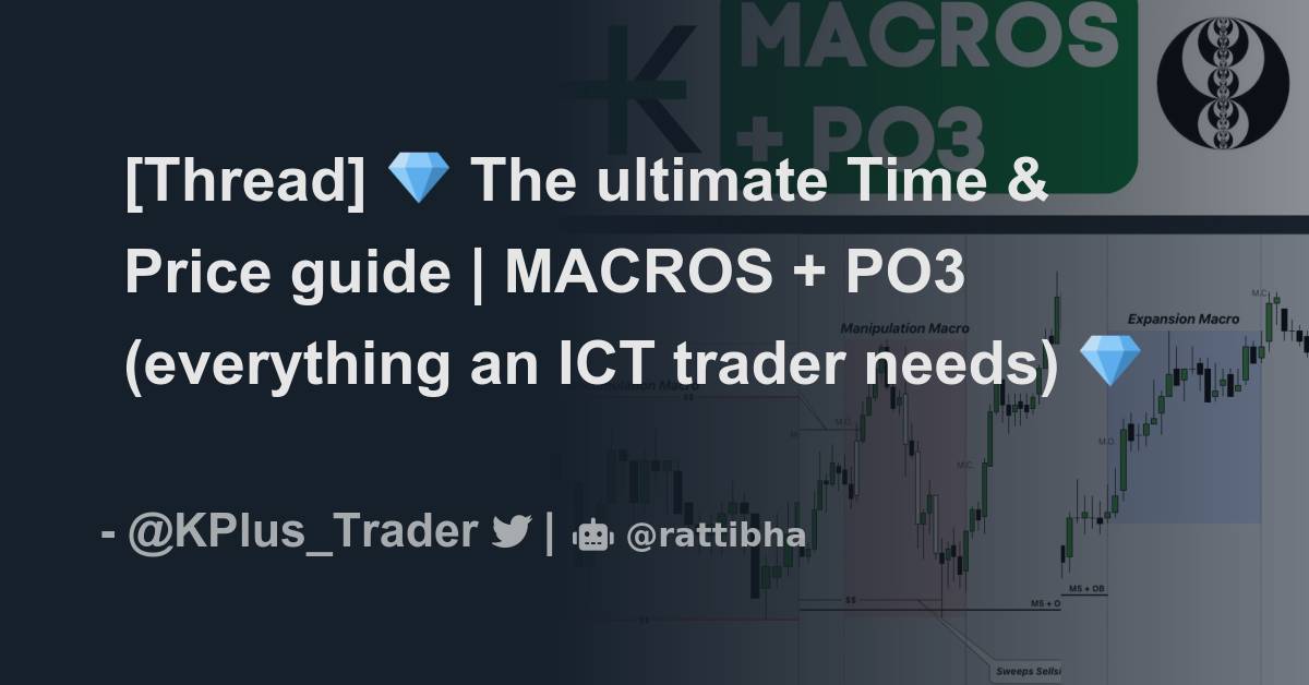 [Thread] 💎 The ultimate Time & Price guide | MACROS + PO3 (everything an ICT trader needs) 💎 ...