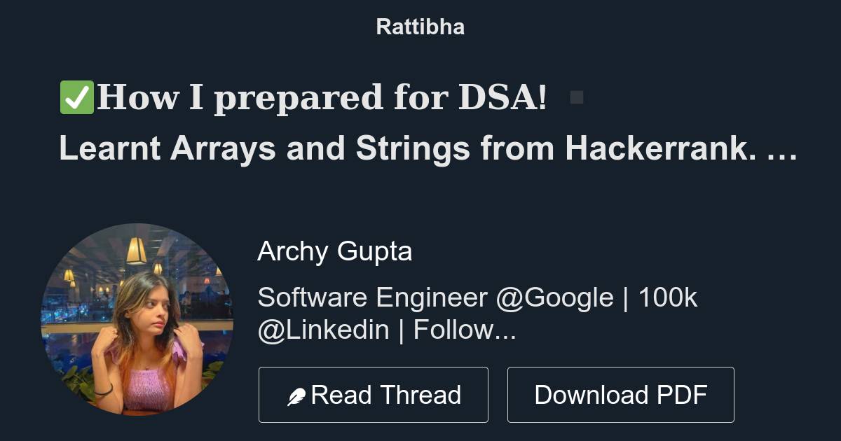 ππ¨π° π π©π«ππ©ππ«ππ ππ¨π« πππ οΈlearnt Arrays And Strings From Hackerrank