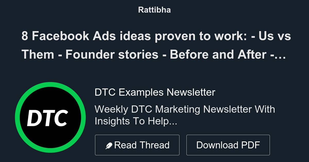 8 Facebook Ads ideas proven to work: - Us vs Them - Founder stories ...
