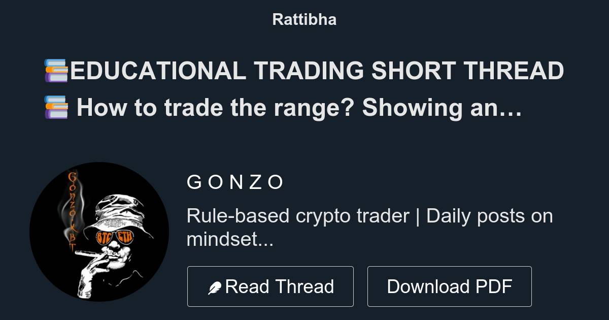 📚EDUCATIONAL TRADING SHORT THREAD📚 How to trade the range? Showing an ...