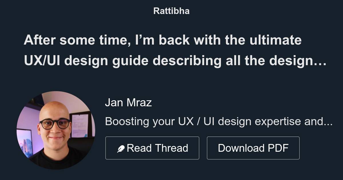 After some time, I’m back with the ultimate UX/UI design guide describing all the design aspects ...
