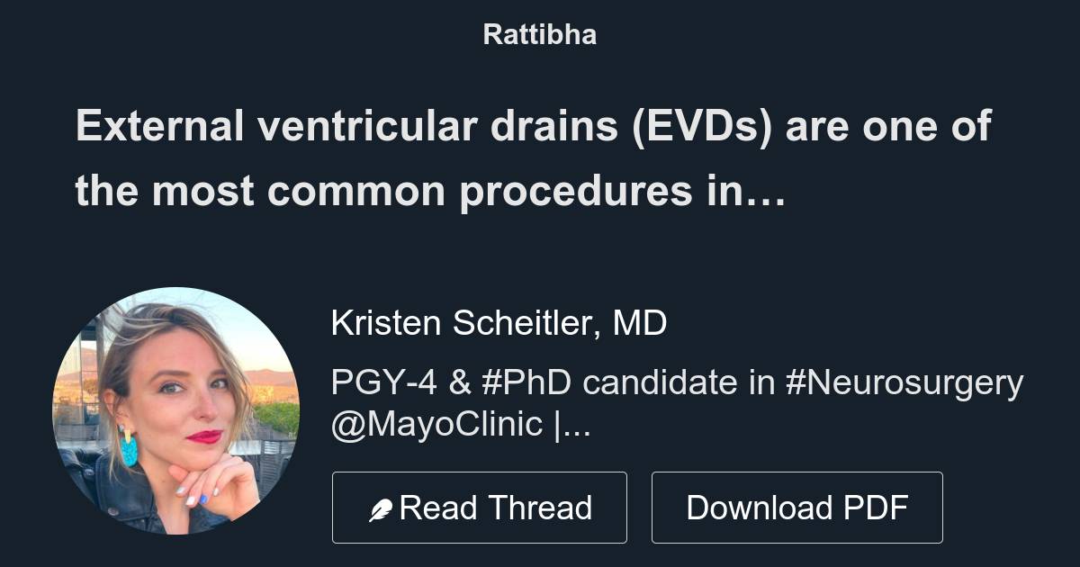 External ventricular drains (EVDs) are one of the most common procedures in neurosurgery… And ...