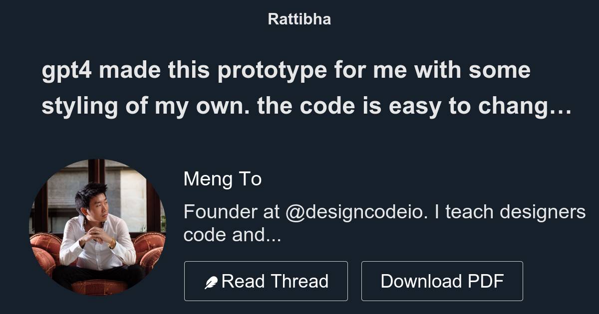 gpt4 made this prototype for me with some styling of my own. the code is easy to change ...