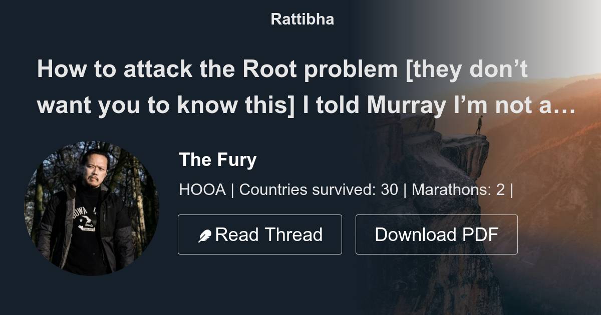 How to attack the Root problem [they don’t want you to know this] I ...