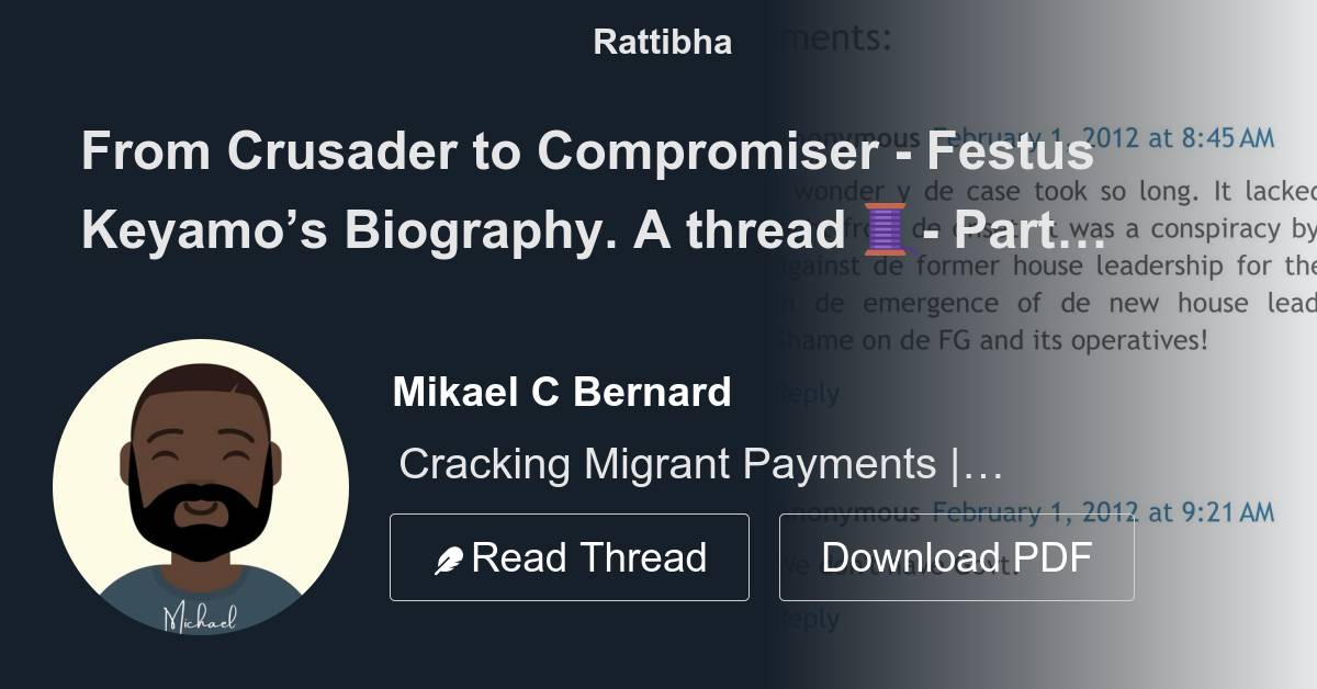 From Crusader to Compromiser - Festus Keyamo’s Biography. A thread 🧵- Part Two(Continuation ...