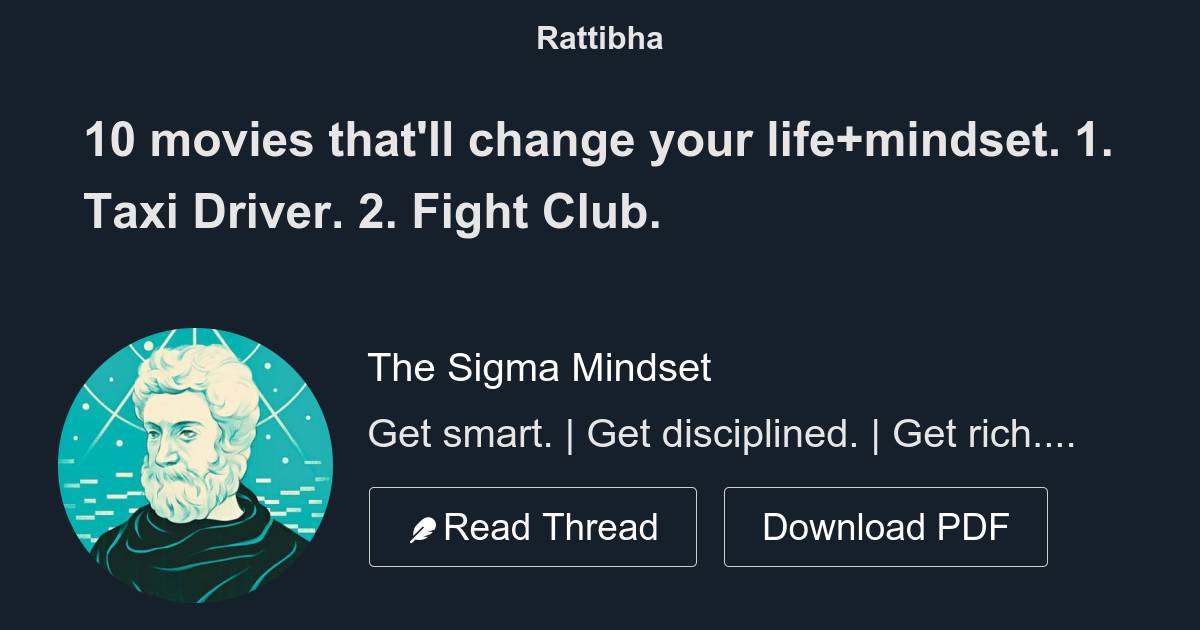 10 movies that'll change your life+mindset. 1. Taxi Driver. - المسلسل ...