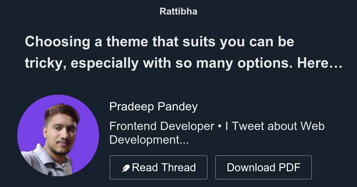 Choosing a theme that suits you can be tricky, especially with so many ...