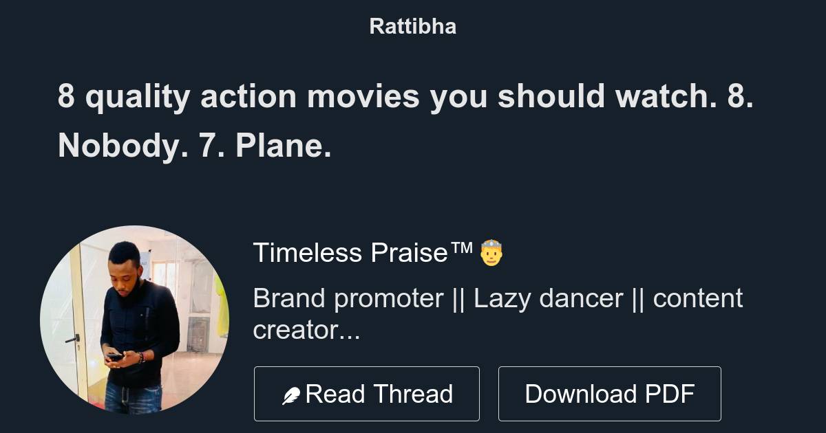 8 quality action movies you should watch. 8. Nobody. - Thread from ...